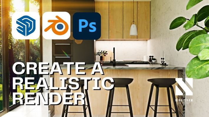 Sketchup to Blender Workflow | Create a Kitchen's Realistic Render