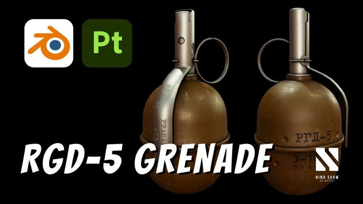 RGD5 Grenade | Blender/SubstancePainter Tutorial