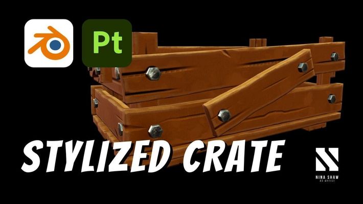 Stylized Wooden Crate | Blender/SubstancePainter Tutorial