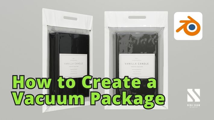 How to Create a Vacuum Package | Blender Tutorial
