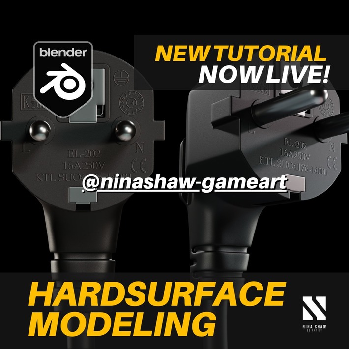 Electrical Plug | Hardurface Modeling | Blender Tutorial