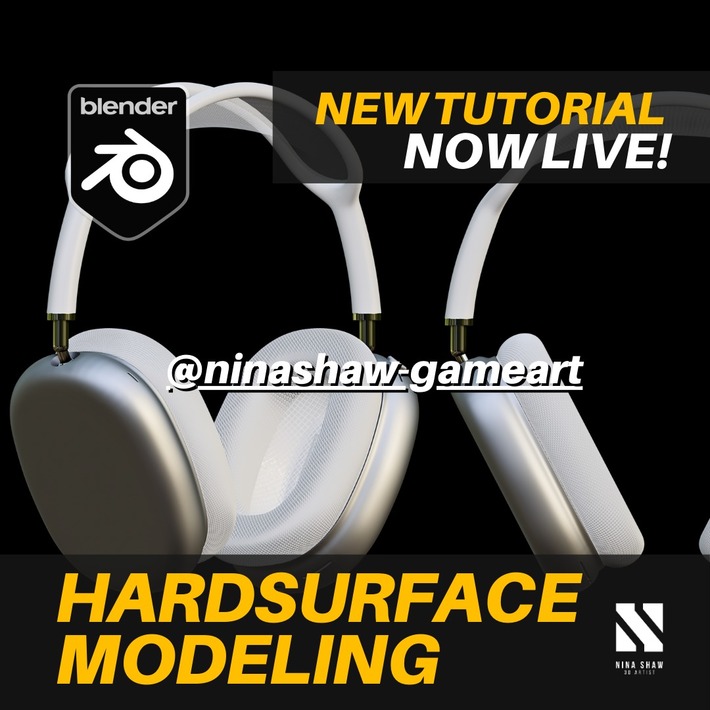 Headphones | Hardsurface Modeling | Blender Tutorial