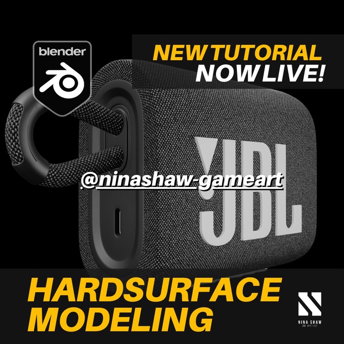 Speaker JBL GO3 | Hardsurface Modeling | Blender Tutorial
