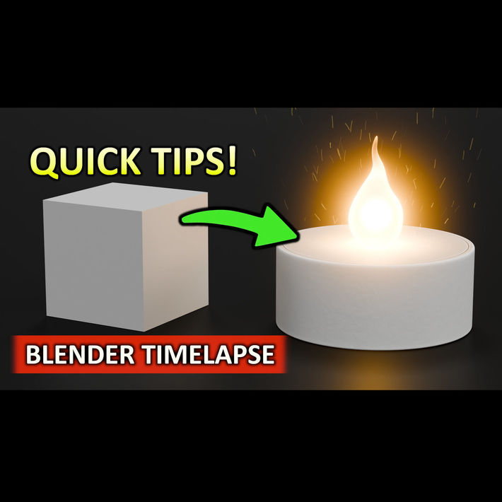 How to Model a Realistic LED Candle in Blender