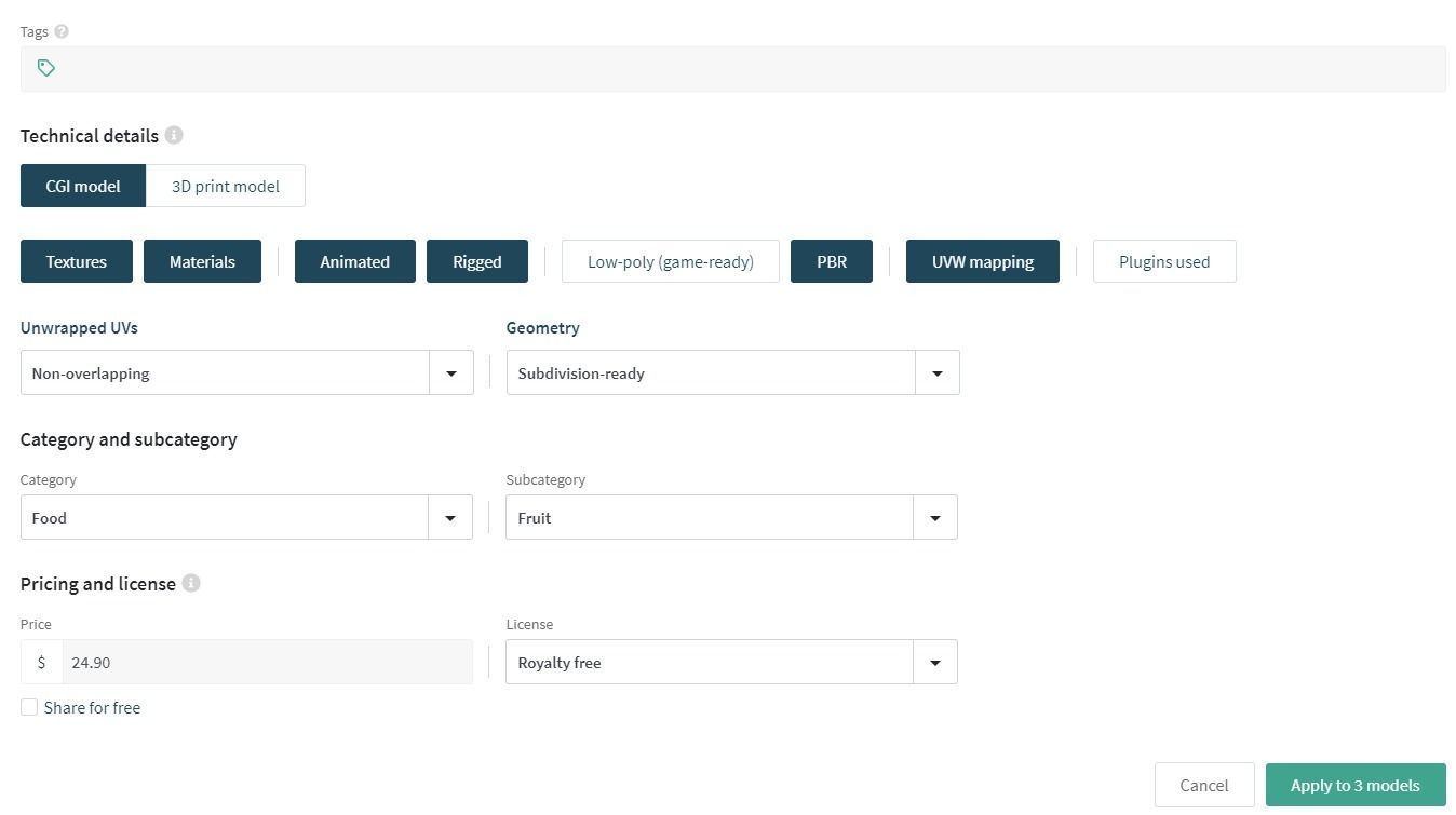 Save time by editing multiple drafts with our newest feature - Blog | CGTrader